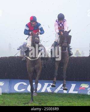 Val Dancer ridden by Charlie Hammond (right) on their way to winning ...