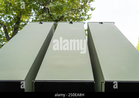 Green painted modern NASAMS air defense missile system launch ...