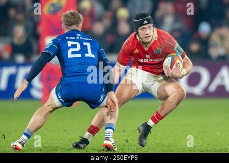 Fintan Gunne of Leinster during the United Rugby Championship Round 10 ...