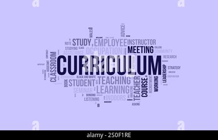 Curriculum word cloud template. Curriculum concept vector tagcloud ...