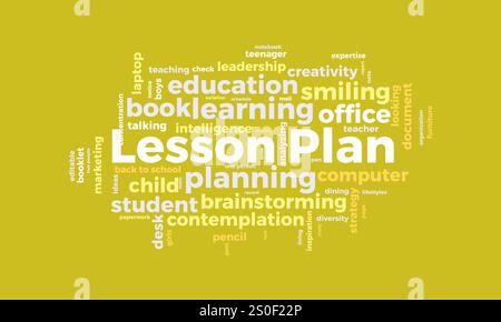 Lesson Plan word cloud template. Lesson Plan concept vector tagcloud ...