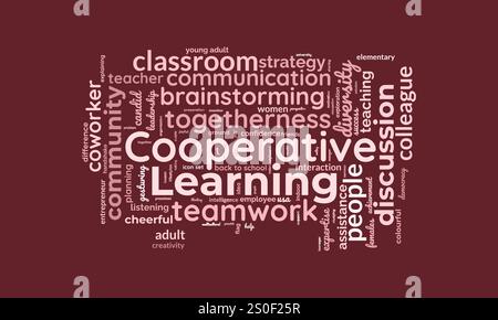 Cooperative Learning word cloud template. Cooperative Learning concept ...