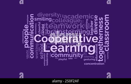 Cooperative Learning word cloud template. Cooperative Learning concept ...