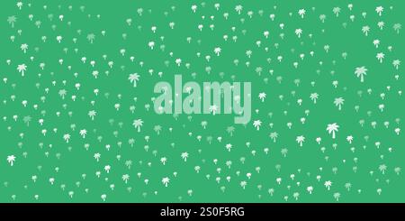Random Placed Spray of Palm Tree Symbols - Texture, Vector Background ...
