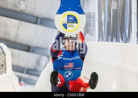 Jonathan Eric Gustafson (USA) bei der Teamstaffel beim Anschlag ans ...