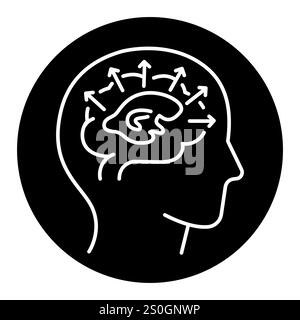 Hydrocephalus line black icon. Sign for web page, mobile app, button ...