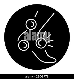 Neuropathy line black icon. Sign for web page, mobile app, button, logo ...