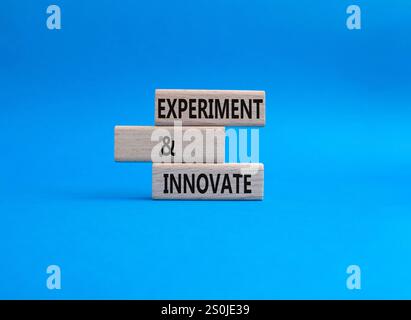 Experiment and innovate symbol. Concept words Experiment and innovate ...