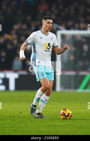 Burnley defender Maxime Estève (5) during the Burnley FC v Sheffield ...
