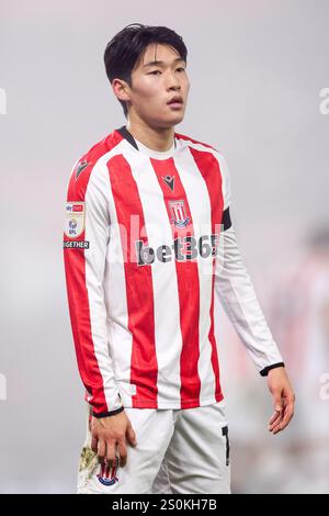 Stoke City's Tatsuki Seko during the Sky Bet Championship match at the ...