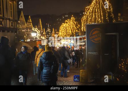 Christmas Market, Calw, Black Forest, Baden-Württemberg, Germany Stock ...