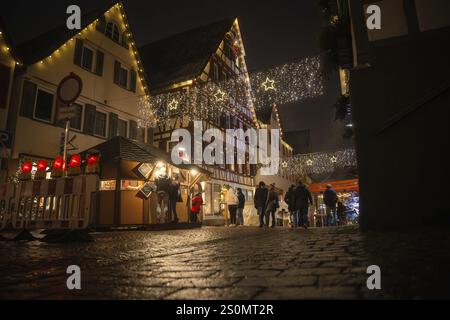 Christmas Market, Calw, Black Forest, Baden-Württemberg, Germany Stock ...