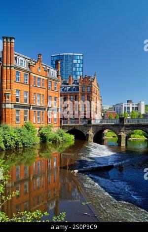 UK, South Yorkshire, Sheffield, River Don, Looking North West From Lady ...
