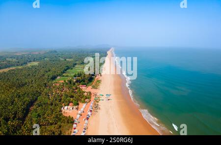 Gokarna town aerial panoramic view. Gokarna Beach is a major tourist ...