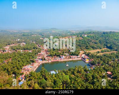 Kotitheertha or Koti Tirtha temple pond aerial panoramic view in ...
