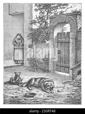 RUSSIA - CIRCA 1902: Illustration taken from an original book "Lecons ...