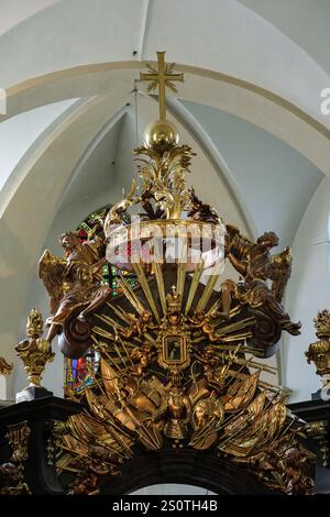 The interior and altar of Church of Our Lady Victorious and The Infant ...