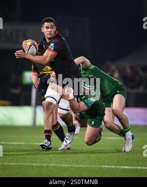 Galway, Ireland. 28th December, 2024. Connacht's Sean Jansen in action ...