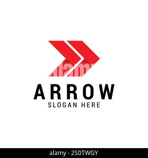 Vector right arrows company logo design, business symbol concept ...