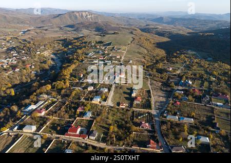 Basqal, Azerbaijan. 02nd Nov, 2024. View of the mountain village of ...