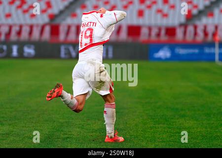 Cesar Falletti of SSC Bari celebrates after scoring a goal during SSC ...