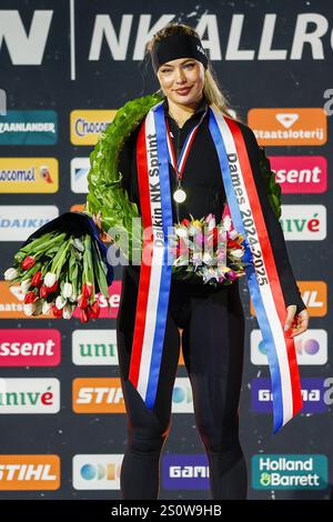 HEERENVEEN - Jutta Leerdam after her second 500m race during the third ...