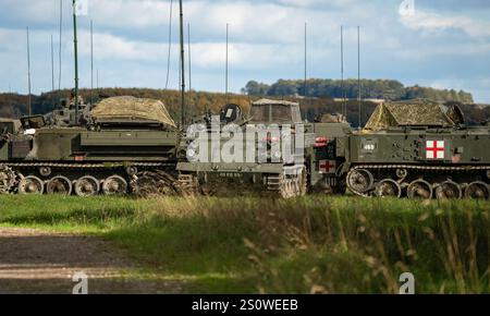 British army Bulldog FV432 tank on a military exercise Stock Photo - Alamy