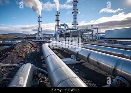 Carbfix project in Iceland. Renewable energy Stock Photo - Alamy