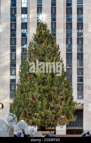 The Rockefeller Center Christmas Tree, 2024, New York City, USA Stock ...