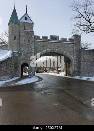 Saint Louis gate in Quebec City, Quebec, Canada Stock Photo - Alamy