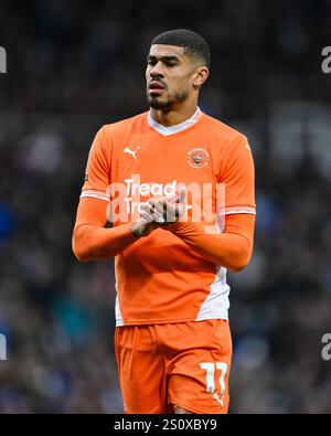 Ashley Fletcher of Blackpool during the Sky Bet League 1 match Lincoln ...
