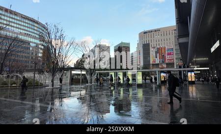 December 19, 2024 Morning scene at Hakata Station, Hakata Ward, Fukuoka ...