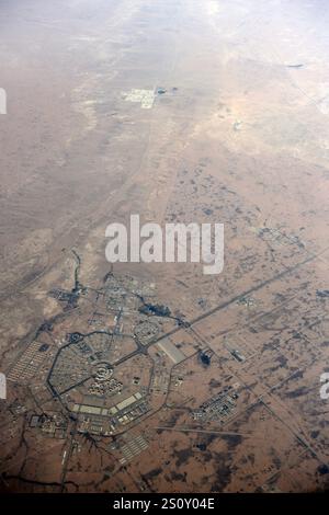 Aerial view of King Khalid military city in Saudi Arabia Stock Photo ...
