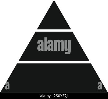 Levels of triangular pyramid. Triangle pyramid chart. Maslow layer ...