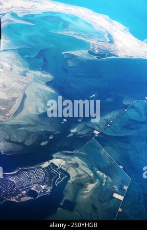 Aerial view of Al Jubail, Saudi Arabia Stock Photo - Alamy