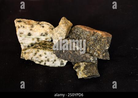 A collection of different rock samples, of the Bushveld Igneous complex ...