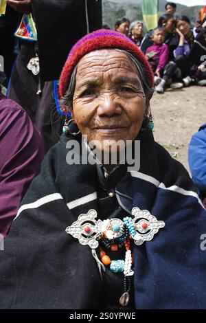 67th Shelri Dugdra Festival attendants wear their traditional attire ...