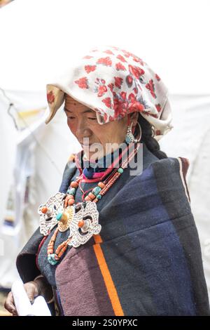 67th Shelri Dugdra Festival attendants in Upper Dolpo. Nepal Stock ...