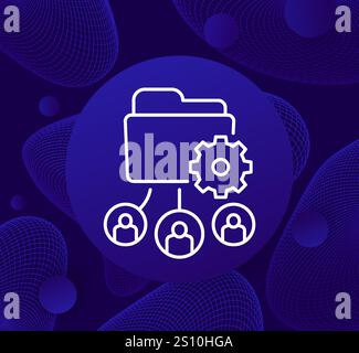 active directory line icon with users Stock Vector Image & Art - Alamy