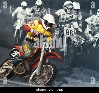 Motocross Rally, 1980s Stock Photo - Alamy