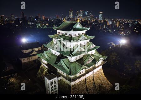 Nagoya castle and city skyline in Japan Stock Photo - Alamy