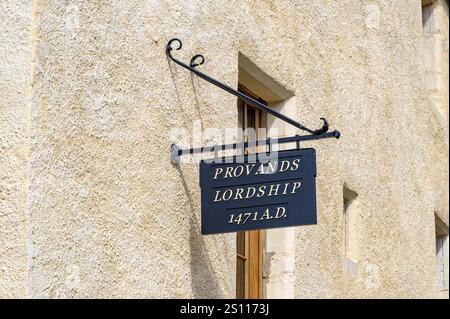 Provand's Lordship sign, the oldest surviving house in Glasgow built in ...