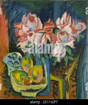 Ernst Ludwig Kirchner, Pink Roses, (Rosa Rosen), 1918 Stock Photo - Alamy