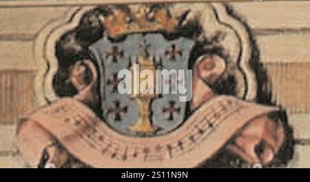 Escudo da Galiza no debuxo de Compostela de Pier Maria Baldi (1669 ...