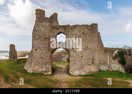Pennard Castle, Gower, Wales, UK Stock Photo - Alamy