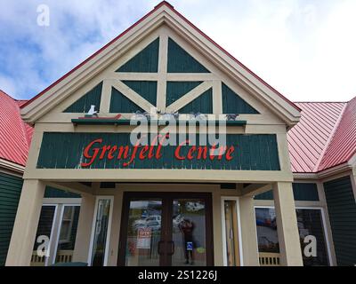 Grenfell Historic Properties sign in St. Anthony, Newfoundland ...