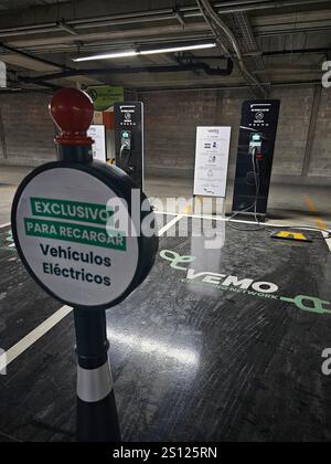 Mexico City, Mexico - May 28 2024: Public charging station for electric ...