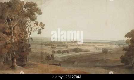 Exeter from Exwick - Francis Towne - 10-1961 Stock Photo - Alamy