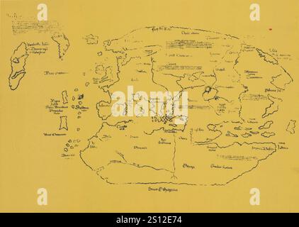 The 1965 facsimile of the Vinland Map, a promotional poster by Yale ...