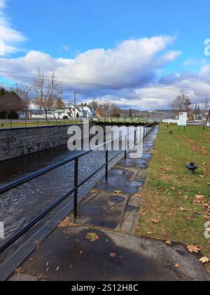 Canal in Grenville, Quebec, Canada Stock Photo - Alamy